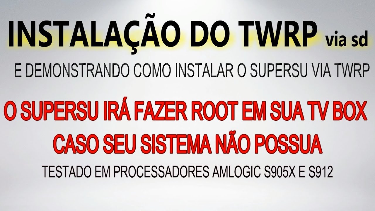 Como fazer ROOT NA TV BOX (processadores amlogic) - YouTube