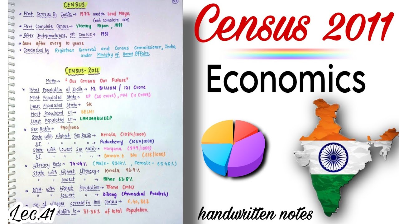 Census 2011 || Indian Economy || Handwritten notes || Lec.41 || An ...