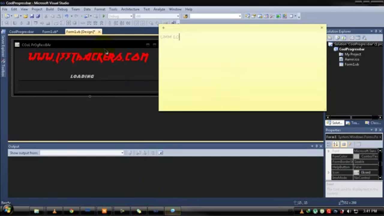 Cool Progress Bar for Visual Studio Development - YouTube