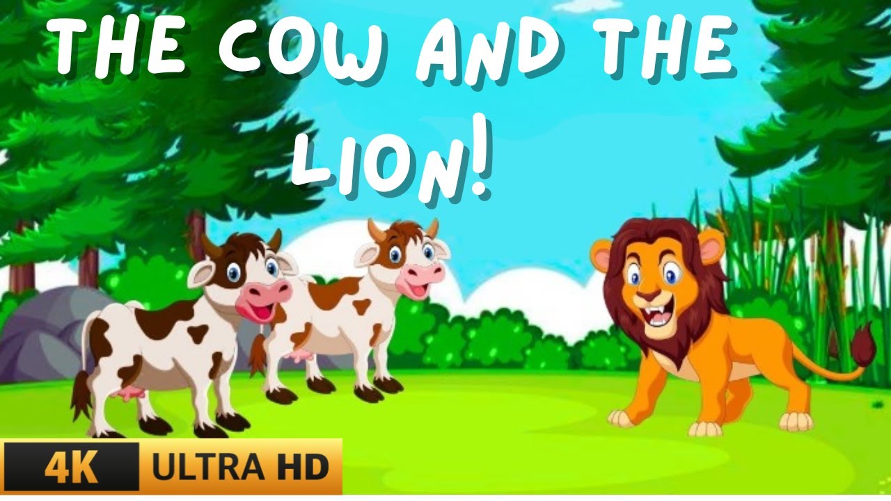 the lion and the cows| short moral bed times story| it,s kids ...