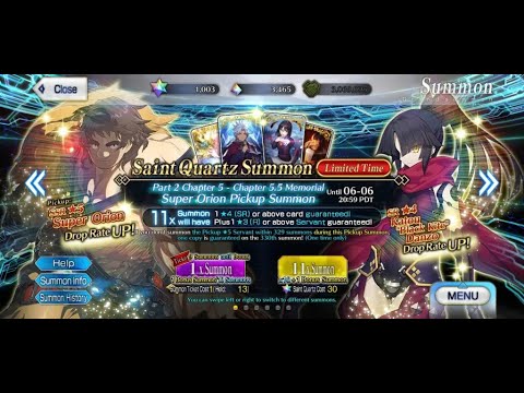 QUICK PULLS – SUPER ORION BANNER FGO - 06/06/23 - YouTube