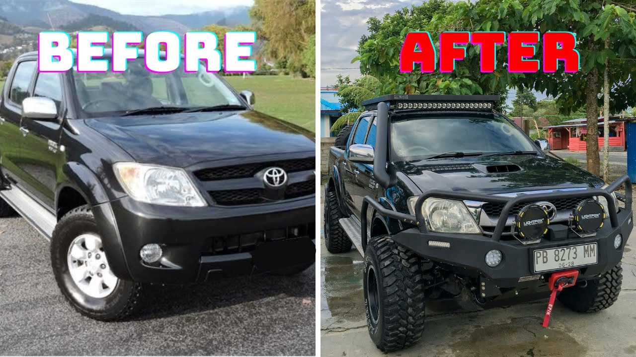 FULL MODIF TOYOTA HILUX CUMA 60jtan! - YouTube