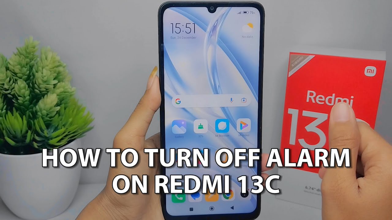 How To Turn Off Alarm On Redmi 13c - YouTube