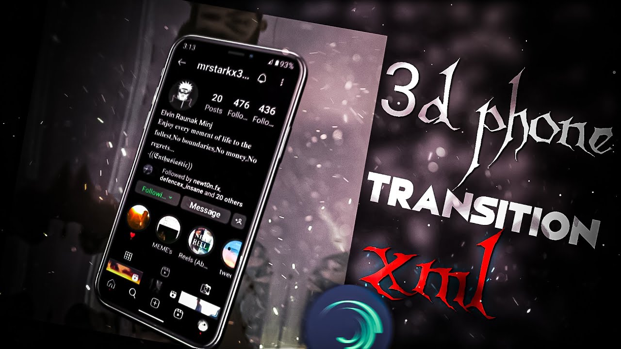 Cool 3D Phone Flip Transition | XML | Preset... - YouTube