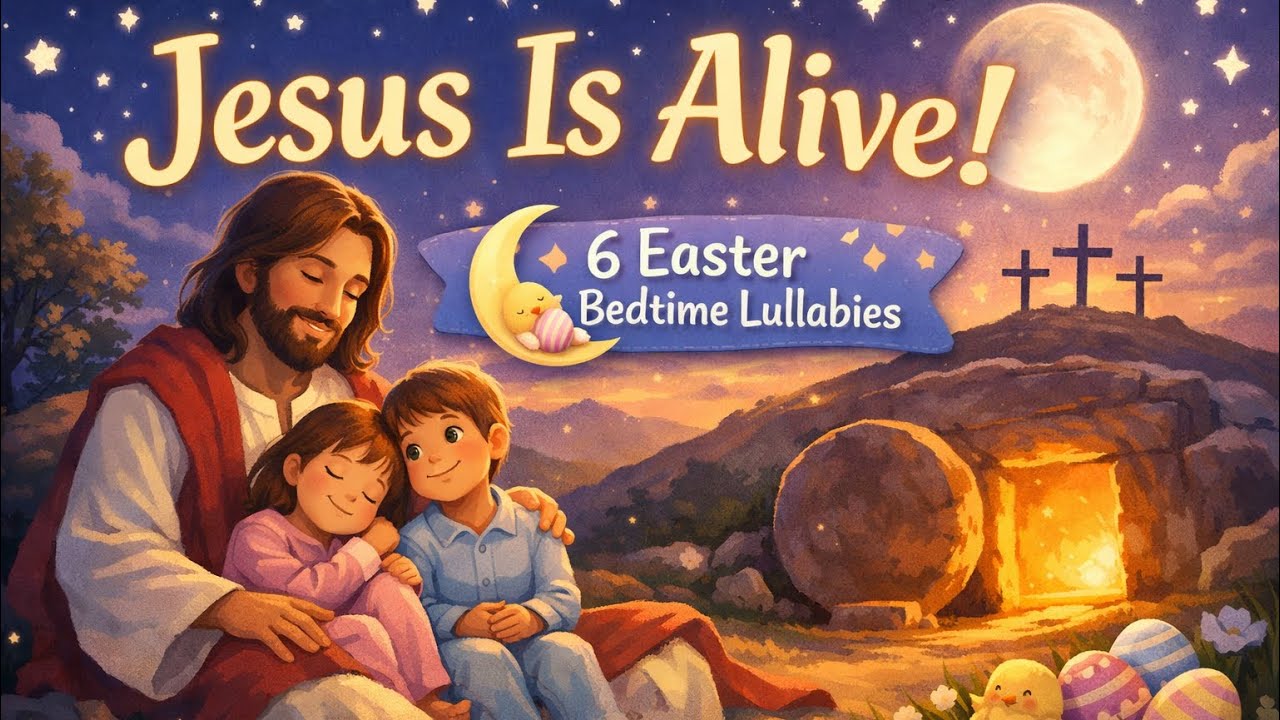 Jesus Is Alive | 6 Peaceful Easter Bedtime Lullabies for Kids | Bible ...