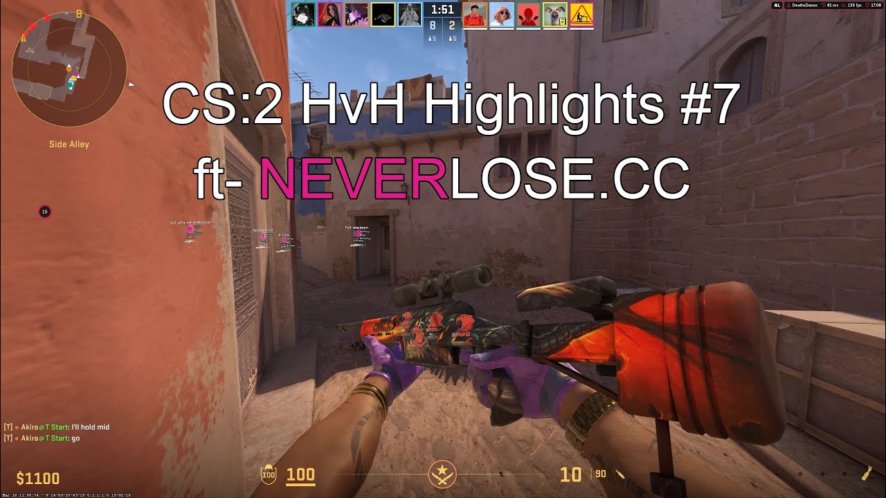 #CS2 Premier HvH Highlights #7 ft- Neverlose.cc - YouTube
