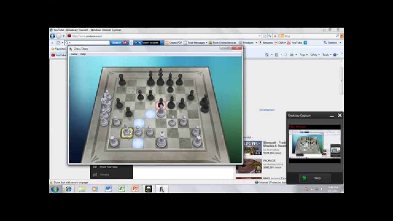 Lets Play Chess Titans Part 1 - YouTube