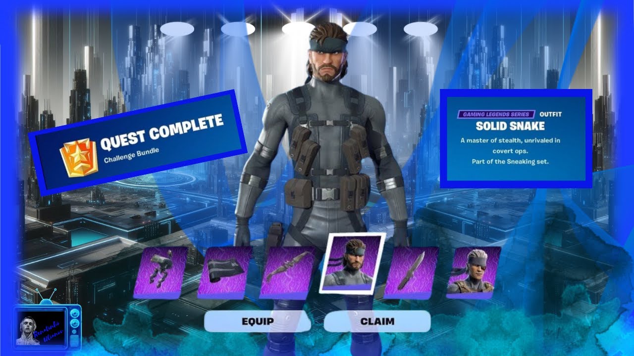 *GUIA COMPLETO* Como OBTER a SKIN de SOLID SNAKE no FORTNITE 🎁 MISSÕES ...