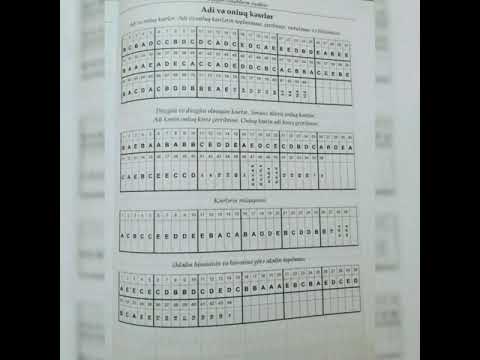 Riyaziyyat Test Toplusu cavablar (1-ci Hissə) Yeni 2019  [1080 HD]