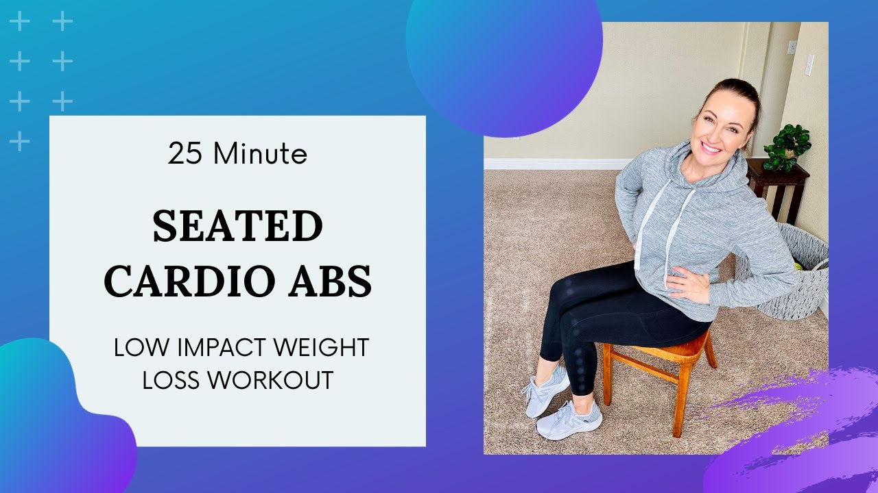 SEATED ABS & CARDIO: Low Impact Chair Workout To Tone & Strengthen Your ...