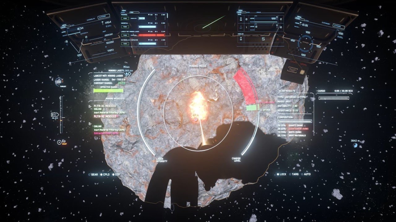 Star Citizen - Solo Mining Quantanium in the Aaron Halo (3.15) - YouTube