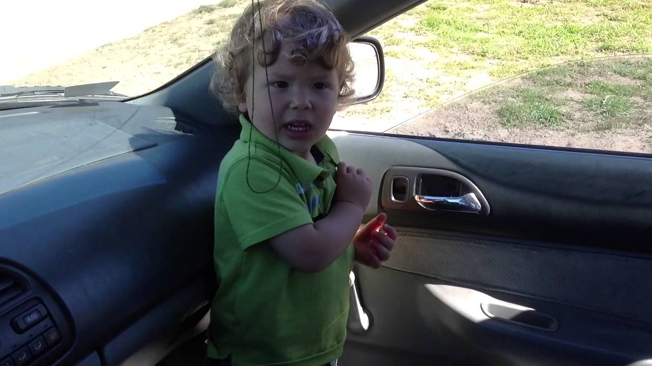 Zakariya playing in the car - YouTube