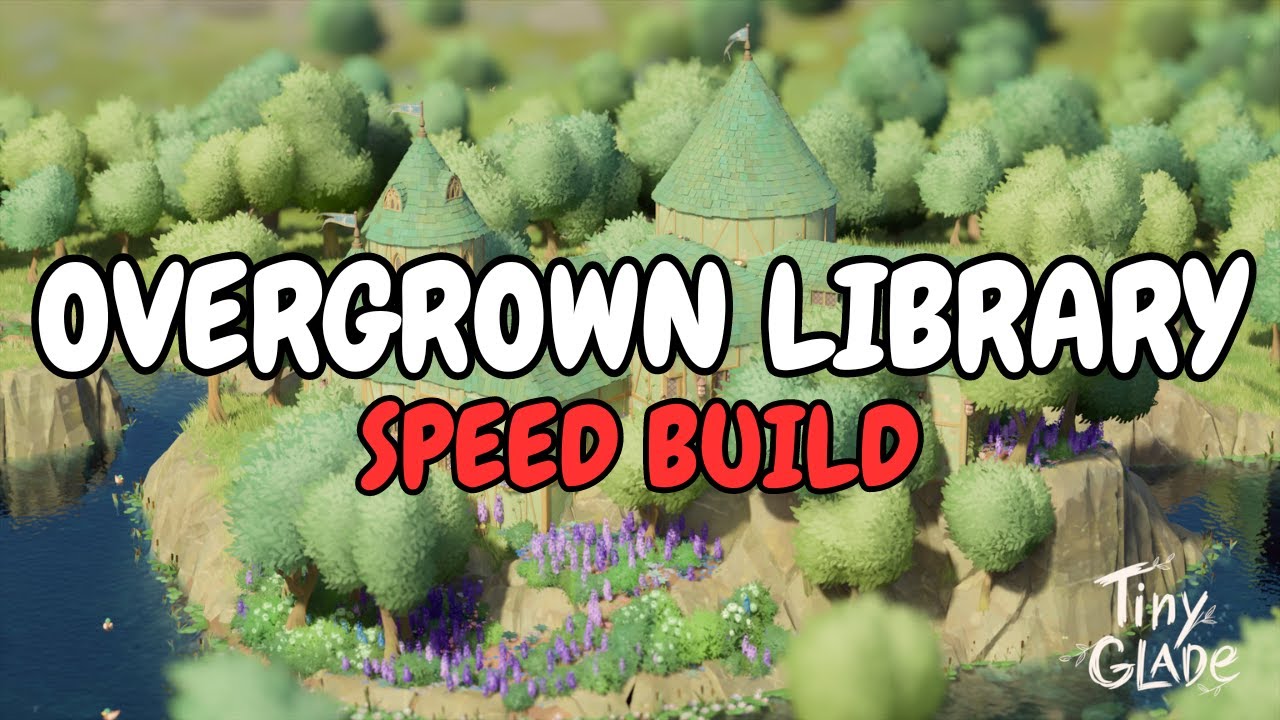 I Built an Overgrown Library in Tiny Glade! - YouTube