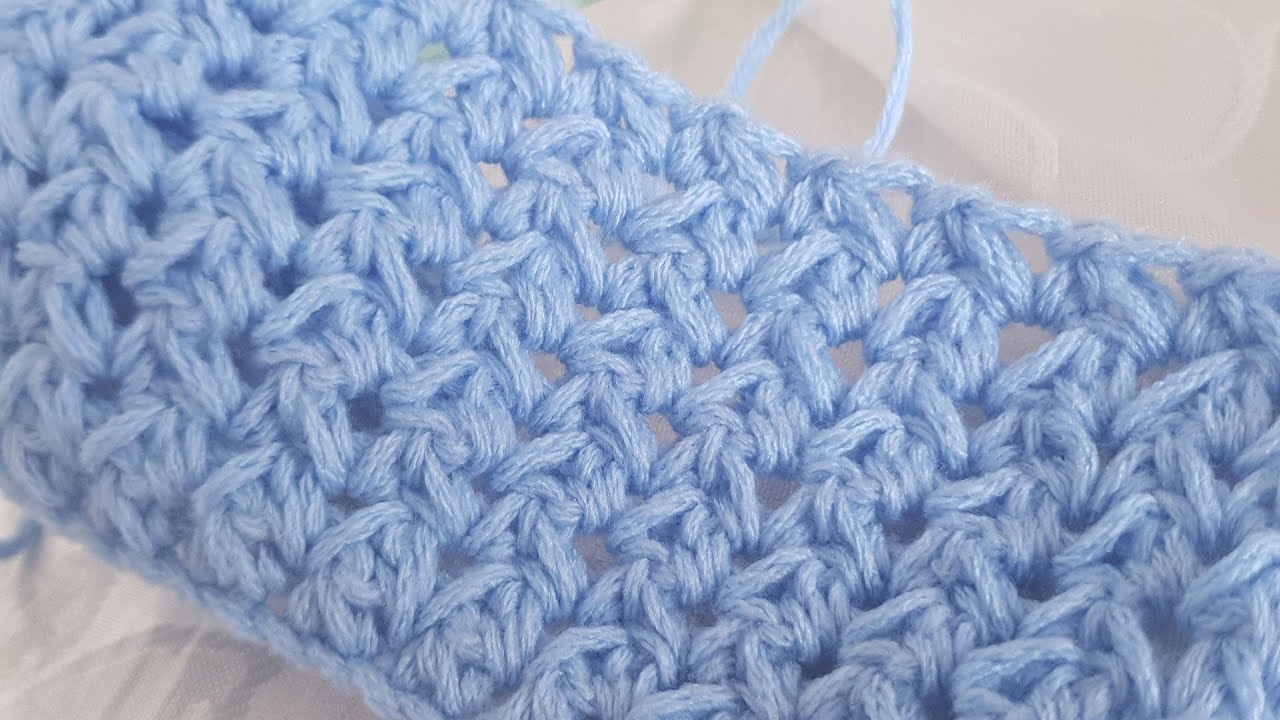 ONE ROW REPEAT Crochet Stitch For beginners Blankets And Scarfs - YouTube