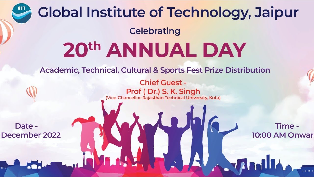20th ANNUAL FUNCTION GIT JAIPUR part_1 - YouTube