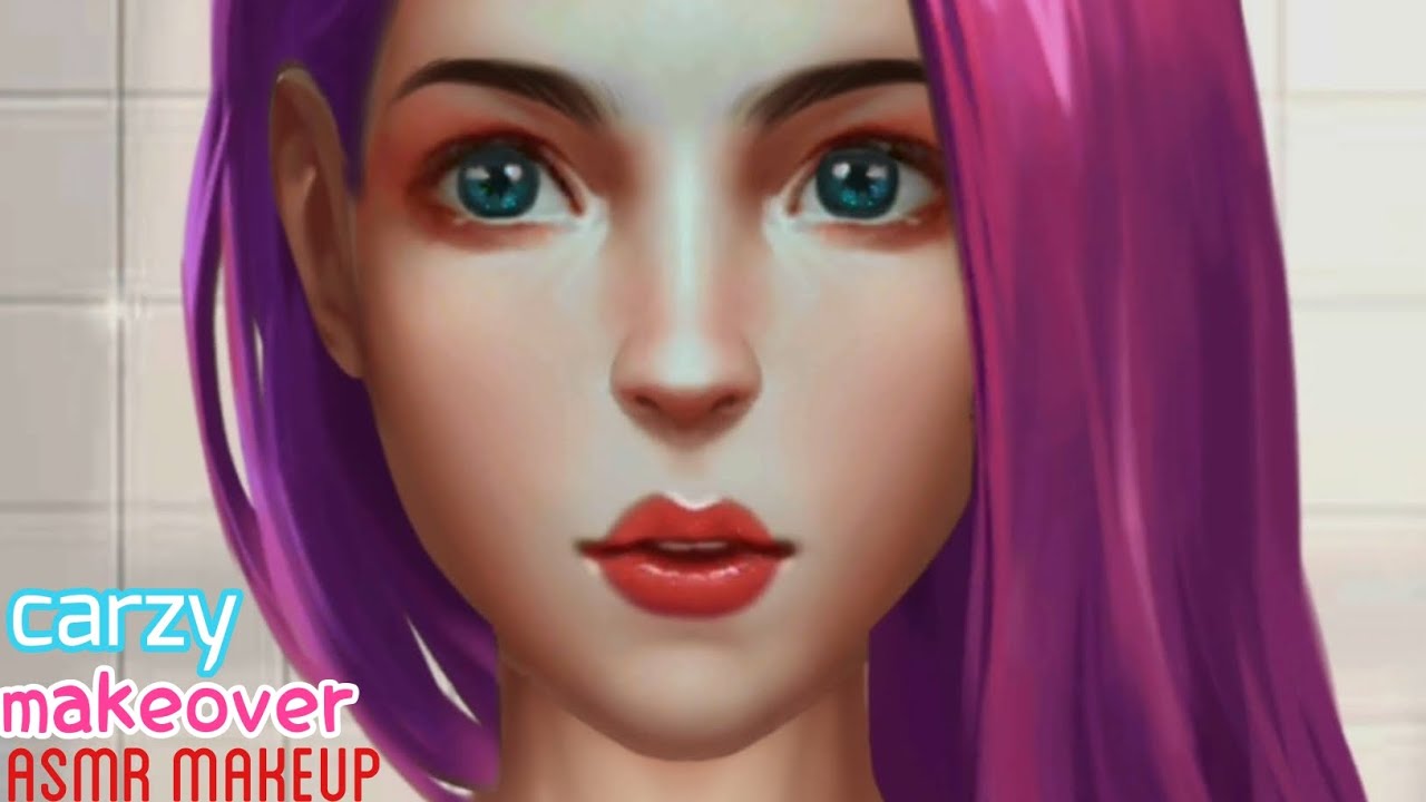 Asmr Game Makeover And Makeup Asmranimation Beautiful Lady Youtube