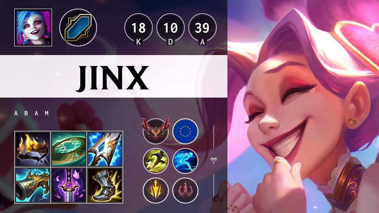 Jinx ARAM - EUW Grandmaster Patch 25.13 - YouTube