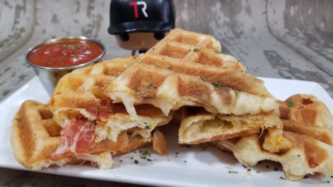 Pizza Waffles Recipe, say what!? Yup you read it right lol - YouTube