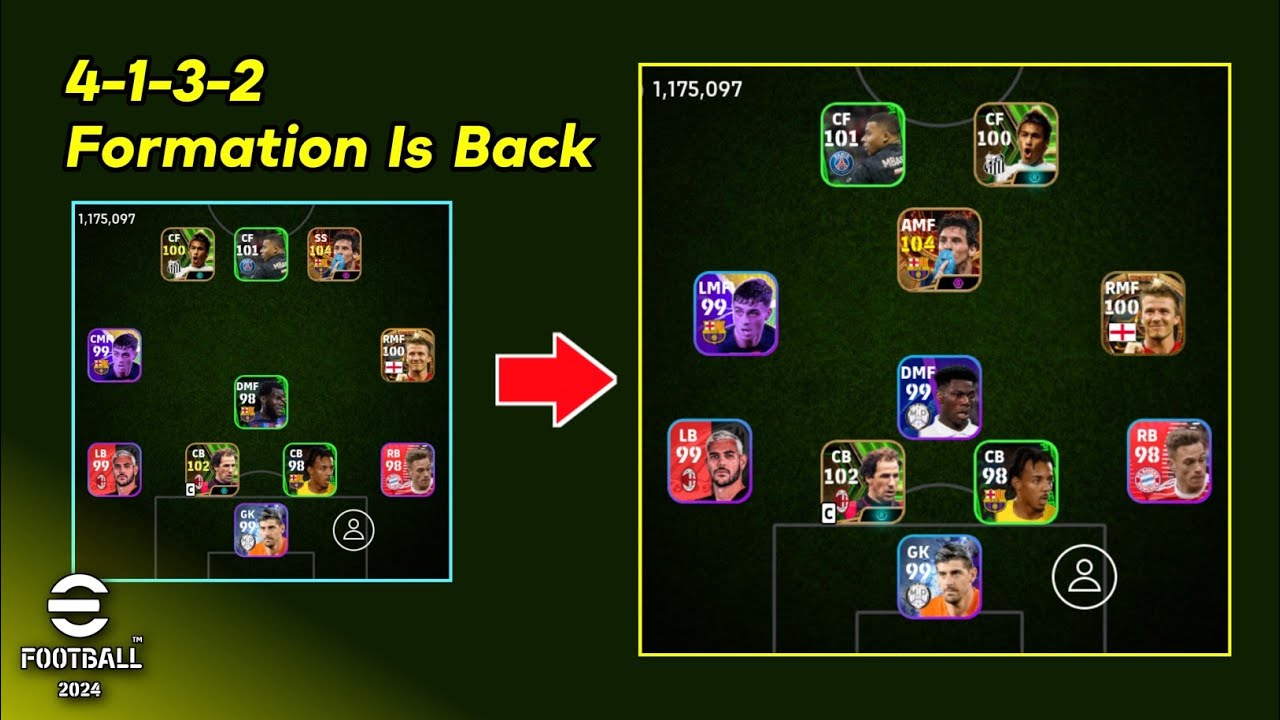 Unique 4-1-3-2 Formation Is Back !!! How To Get Hidden Formations In ...