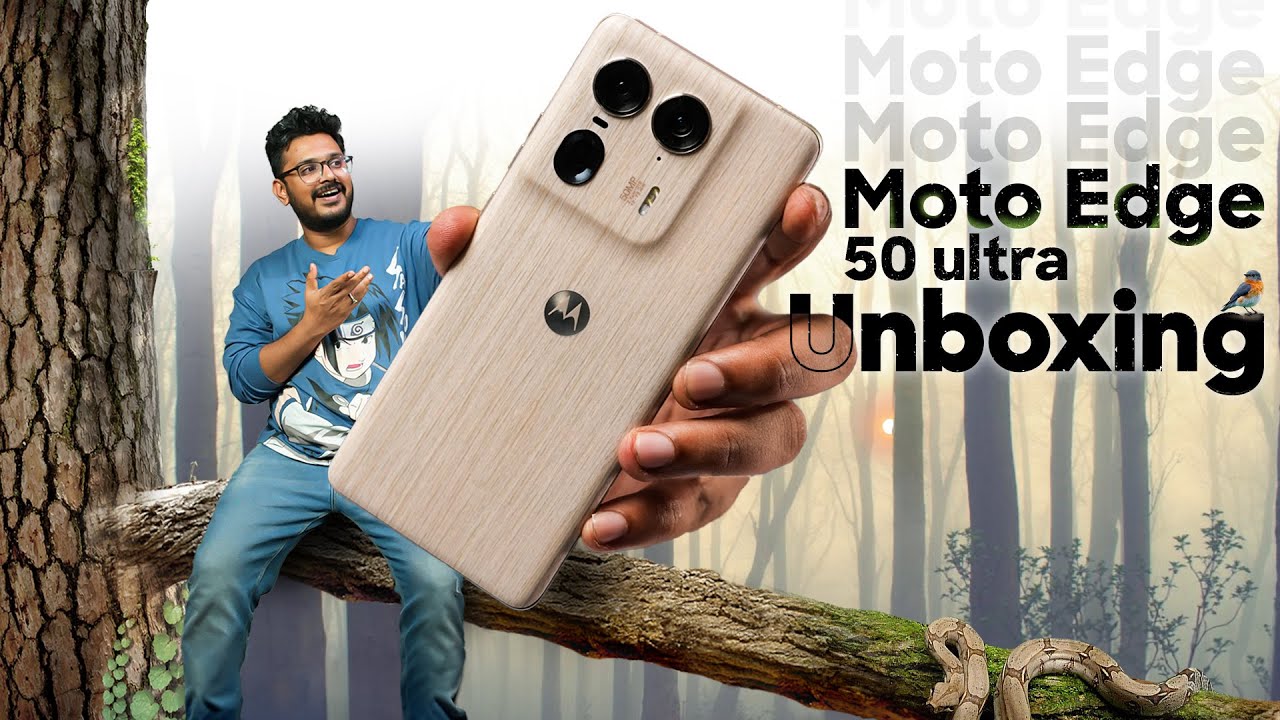 Motorola Edge 50 Ultra unboxing in ಕನ್ನಡ⚡moto AI & Wood finish ...