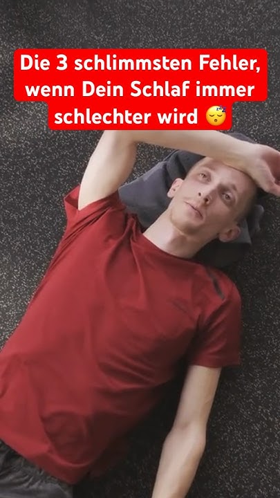 Die 3 schlimmsten Fehler, wenn Dein Schlaf immer schlechter wird 😴 #schlaf #SpringOnShorts - YouTube