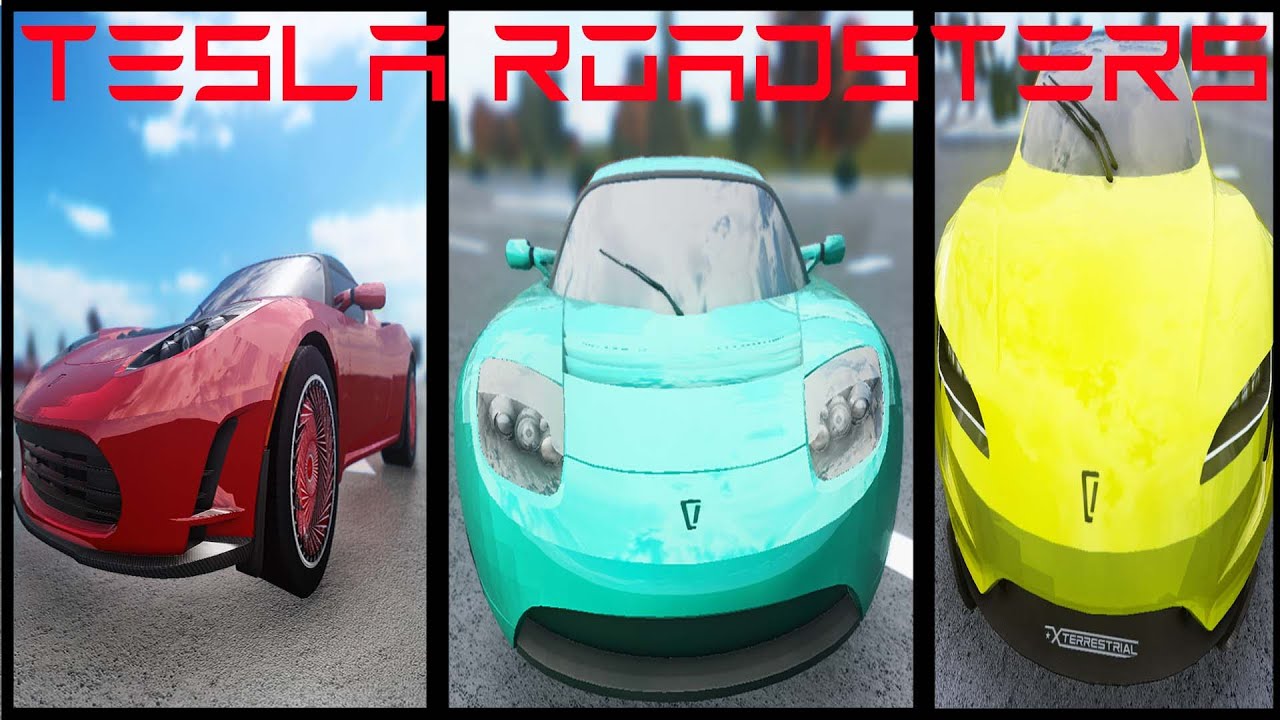 Showcasing every Tesla Roadster in Greenville! (Roblox) - YouTube