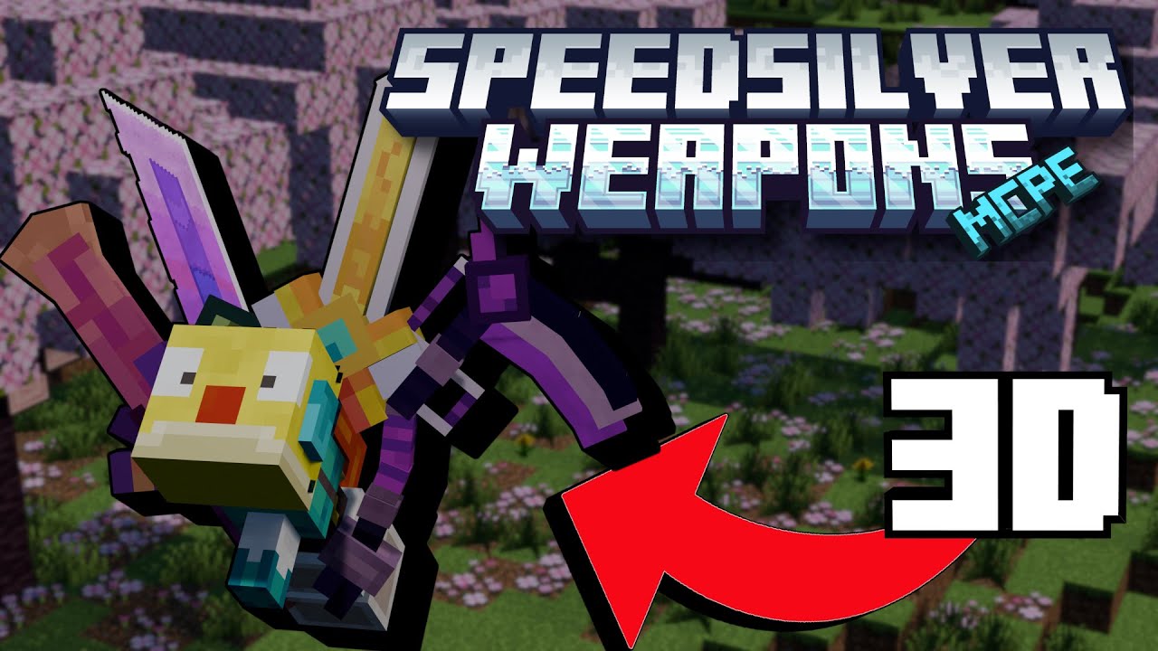 I coded Speed Silver Weapons in MCPE (New Update Out) - YouTube