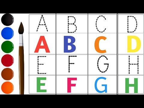 how to write and read alphabets | a to z alphabets | phonics songs ...