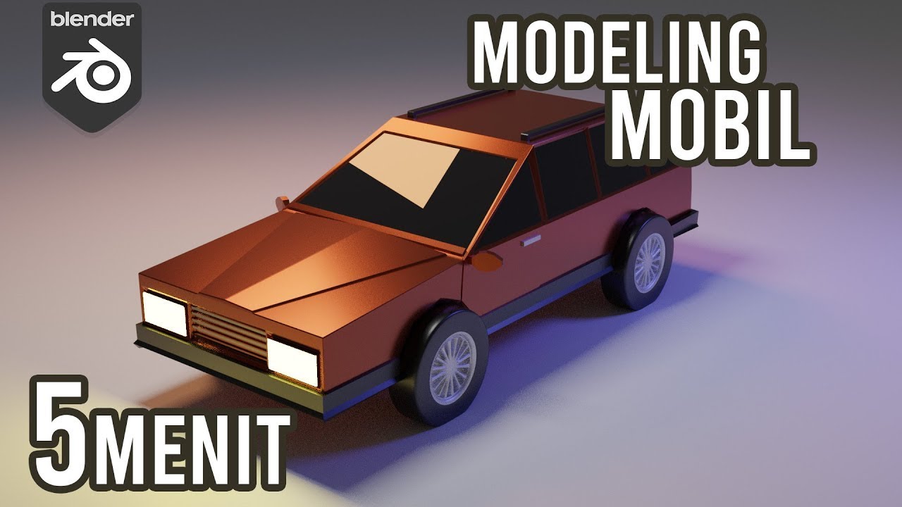 3D MODELING MOBIL 5 MENIT - CHALLENGE 02 - YouTube