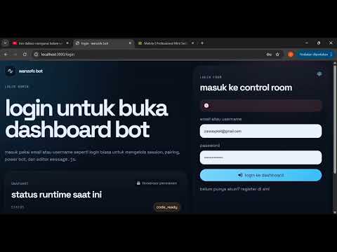 bot WhatsApp terintegrasi website by wanzofc