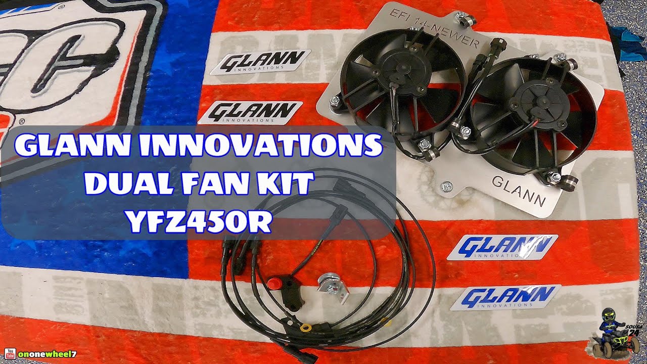 GLANN INNOVATIONS DUAL FAN KIT - YFZ450R INSTALL - YouTube