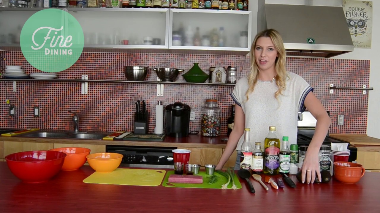 Fine Dining: Episode 1 (Ahi Tuna Poke Tower) - YouTube