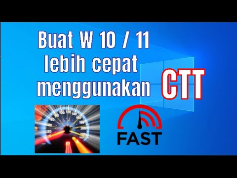 Buat Windows makin cepat menggunakan CTT (Chris Titus Tech) - YouTube