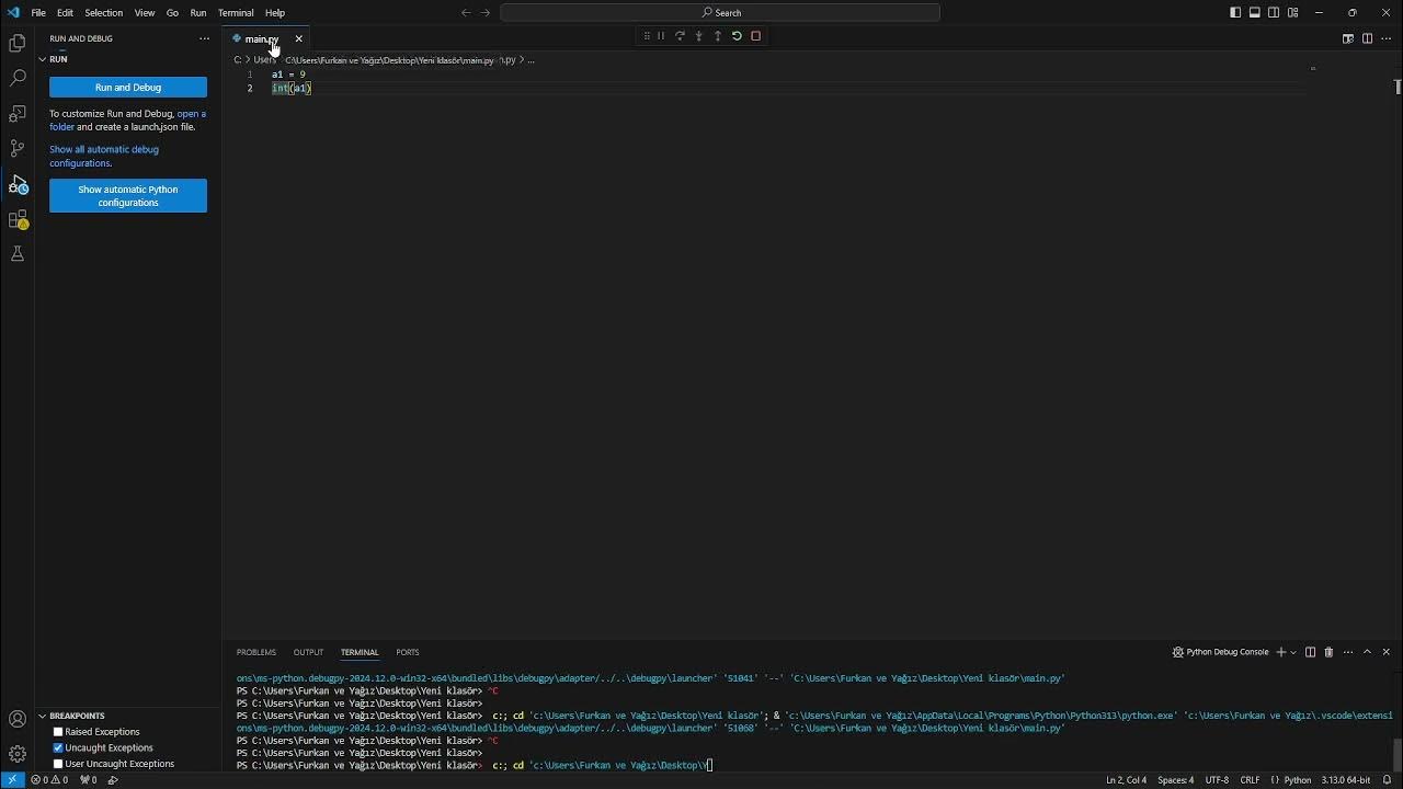 python dersleri 2 - YouTube