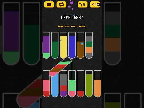 Water sort puzzle level 5997 - YouTube