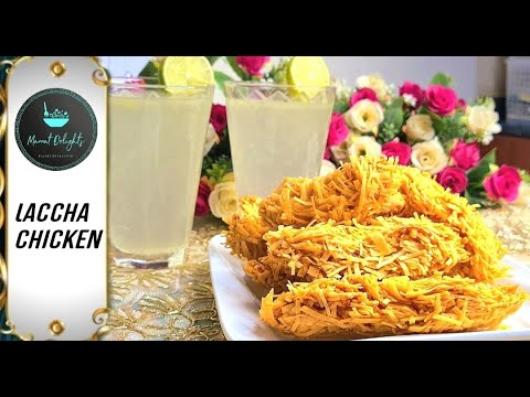 Crispy Thread Chicken || Laccha Chicken Recipe ~ Mannat Delight's ...