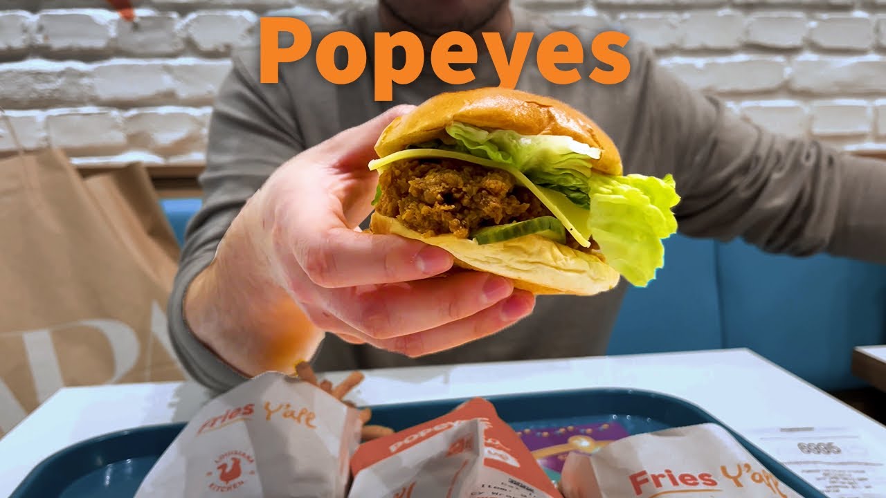Popeyes Metrocentre!! Spicy Chicken Deluxe Sandwich!!! - YouTube