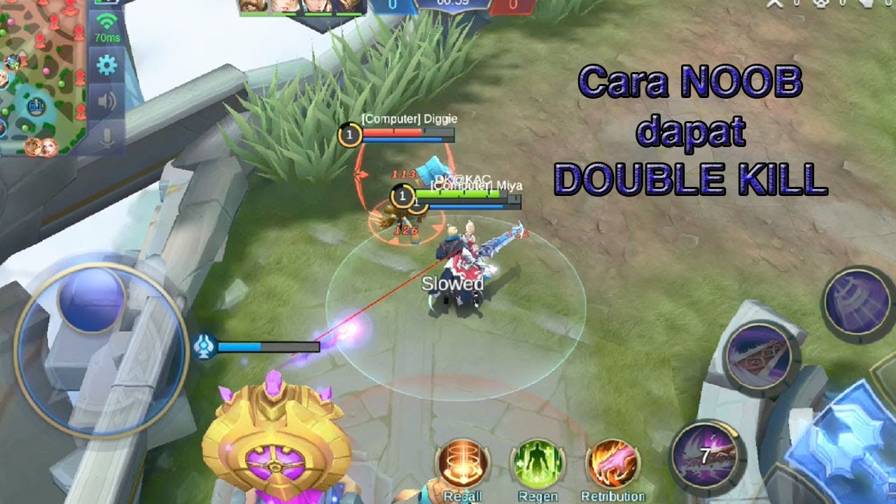 CARA NOOB DAPAT DOUBLE KILL | MOBILE LEGENDS - YouTube