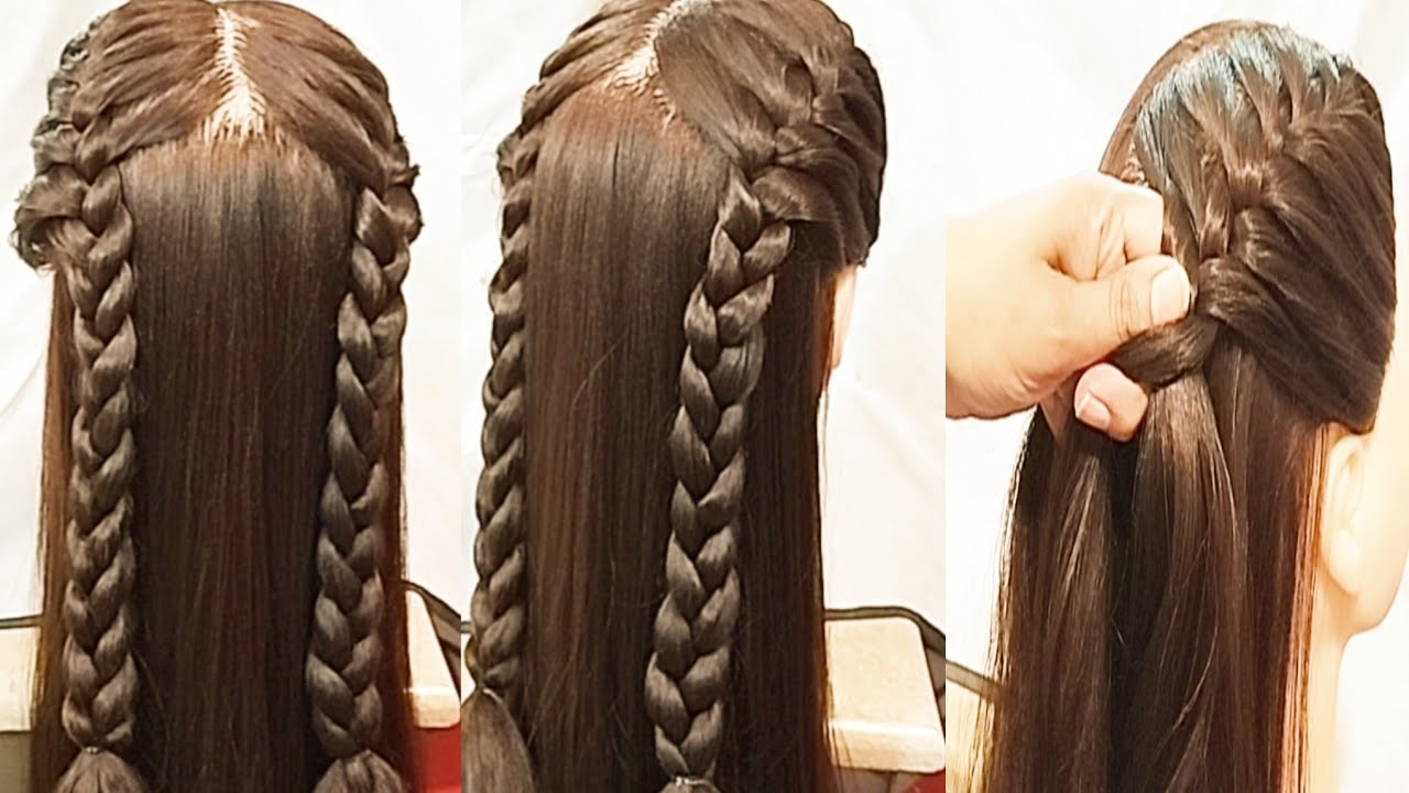 Best hairstyles for school girls | lambe balaon ki choti k new design ...