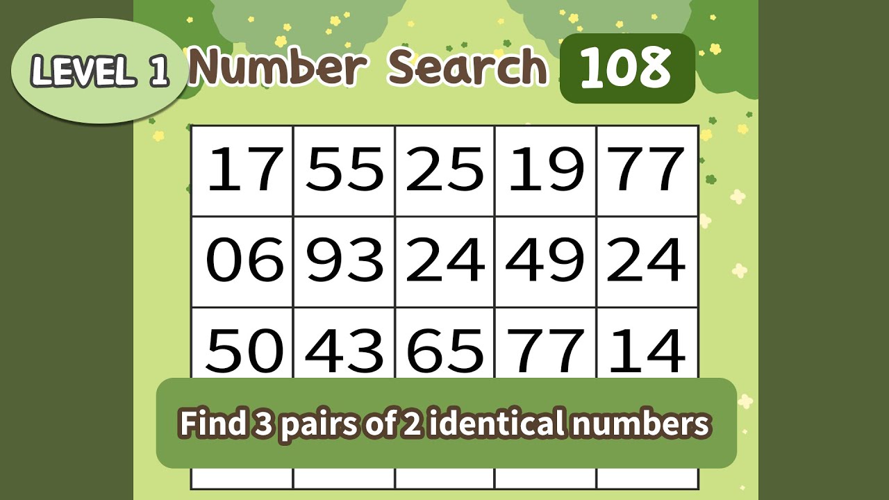 Forgetfulness is Dangerous! Wake Up Your Brain with Number Matching ...