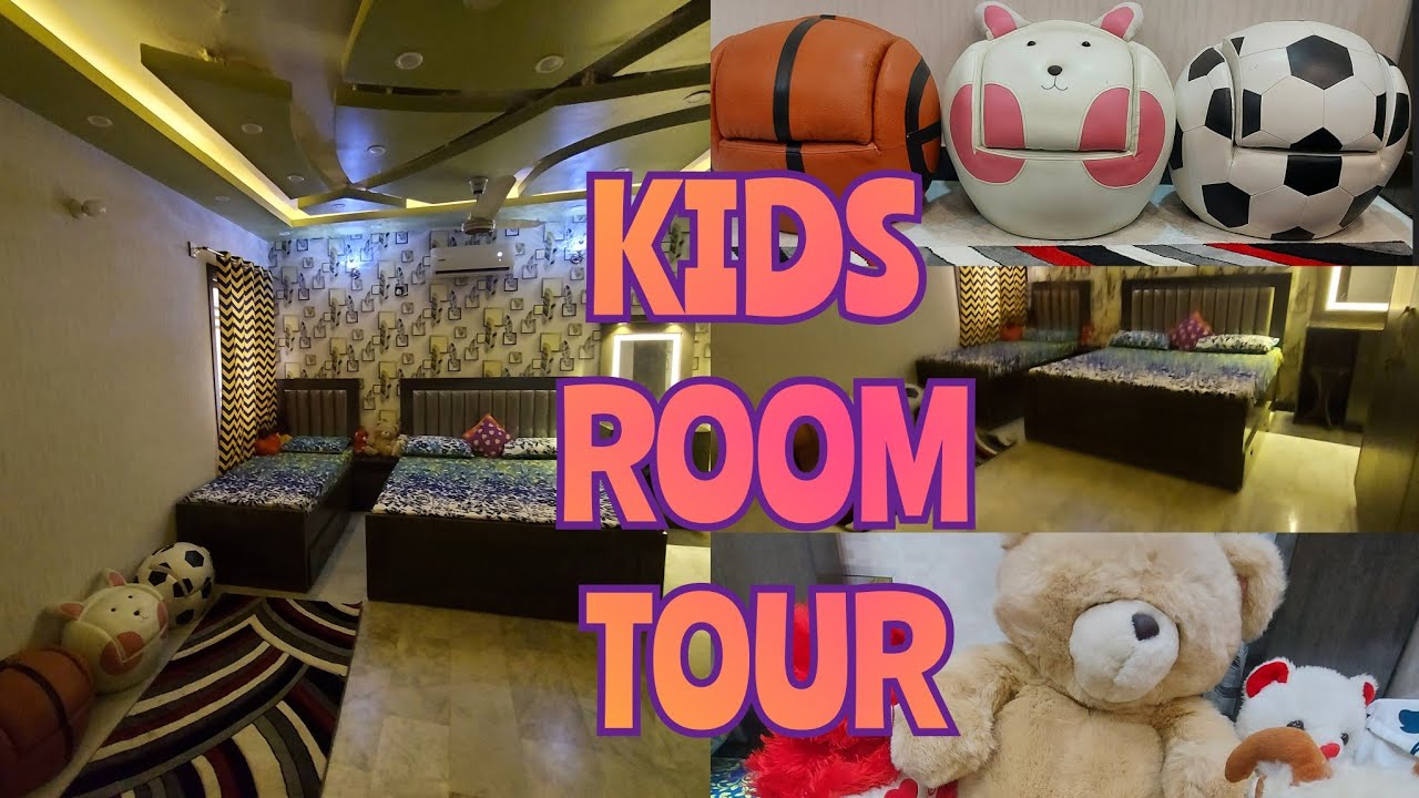 complete kids room tour/kids room decoration - YouTube