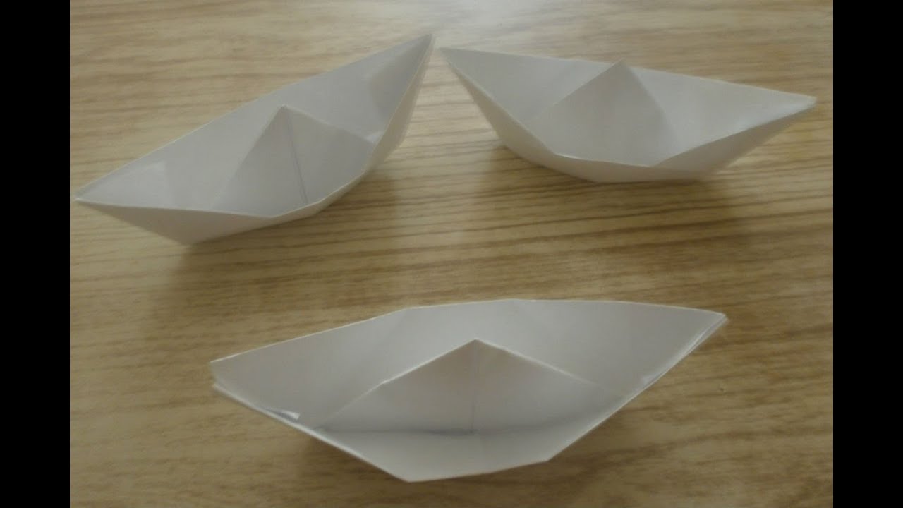 How To Make A Simple Origami Paper Boat That Floats. - YouTube