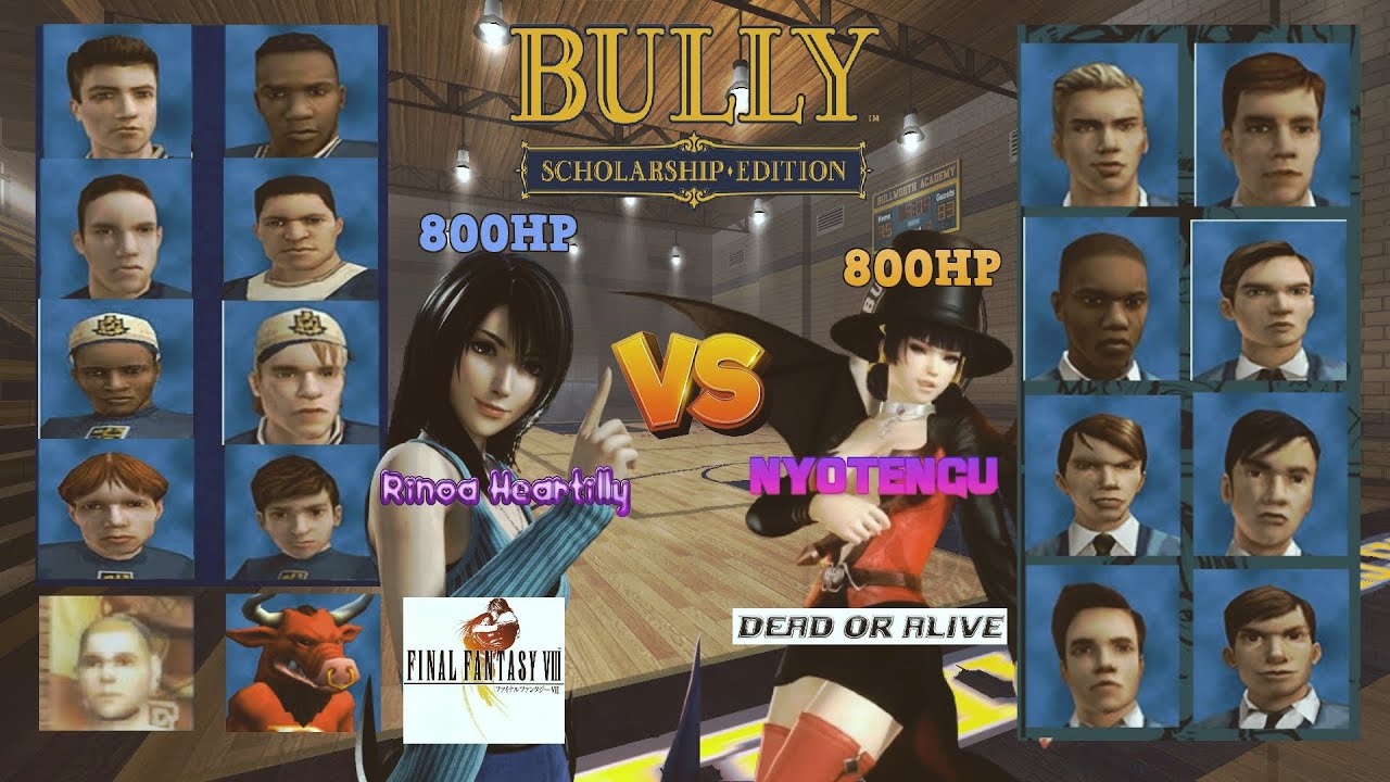 Bully SE: Jocks (+ Mascot & Bob) & Rinoa H. VS Preppies & Nyotengu ...