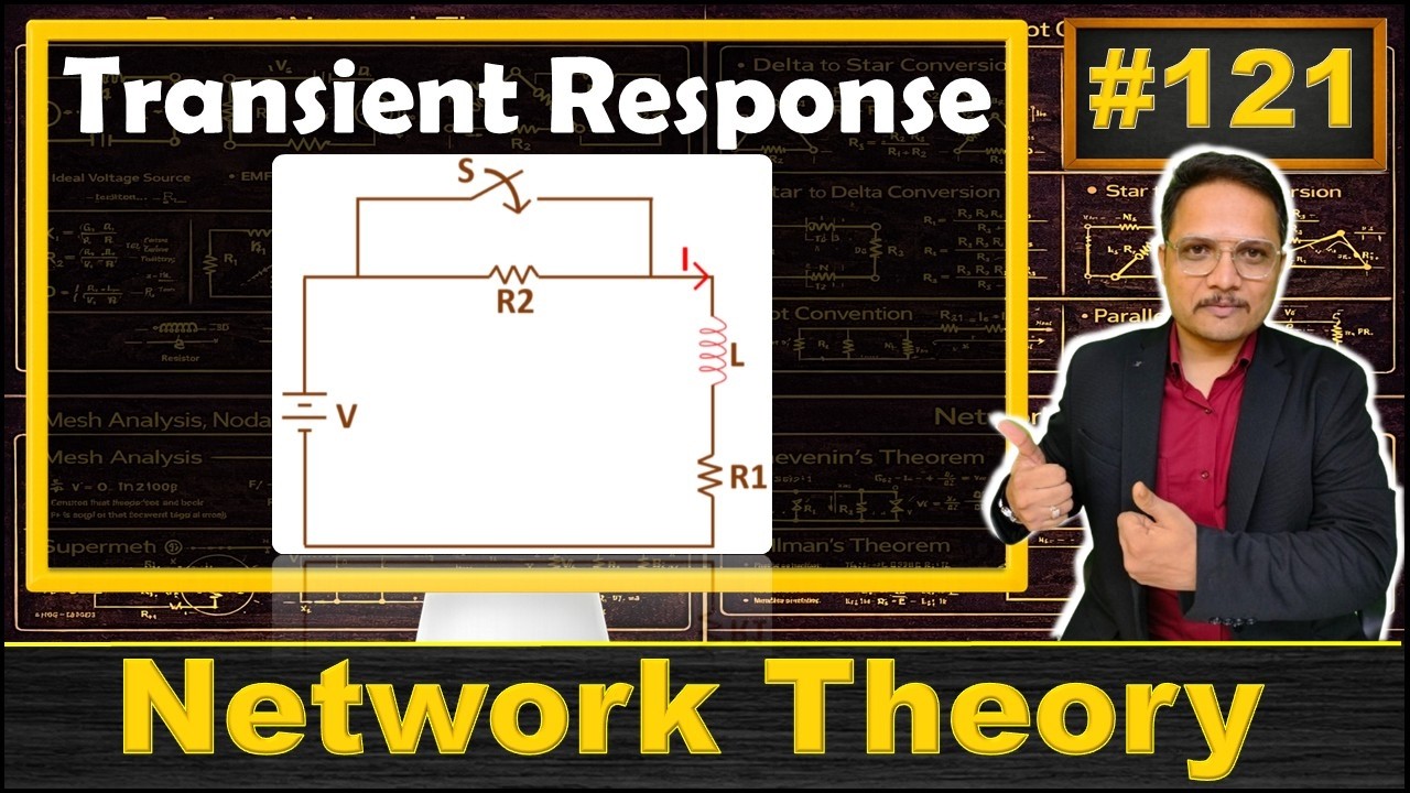 9. Transient Response Solved Example in Network Theory - YouTube