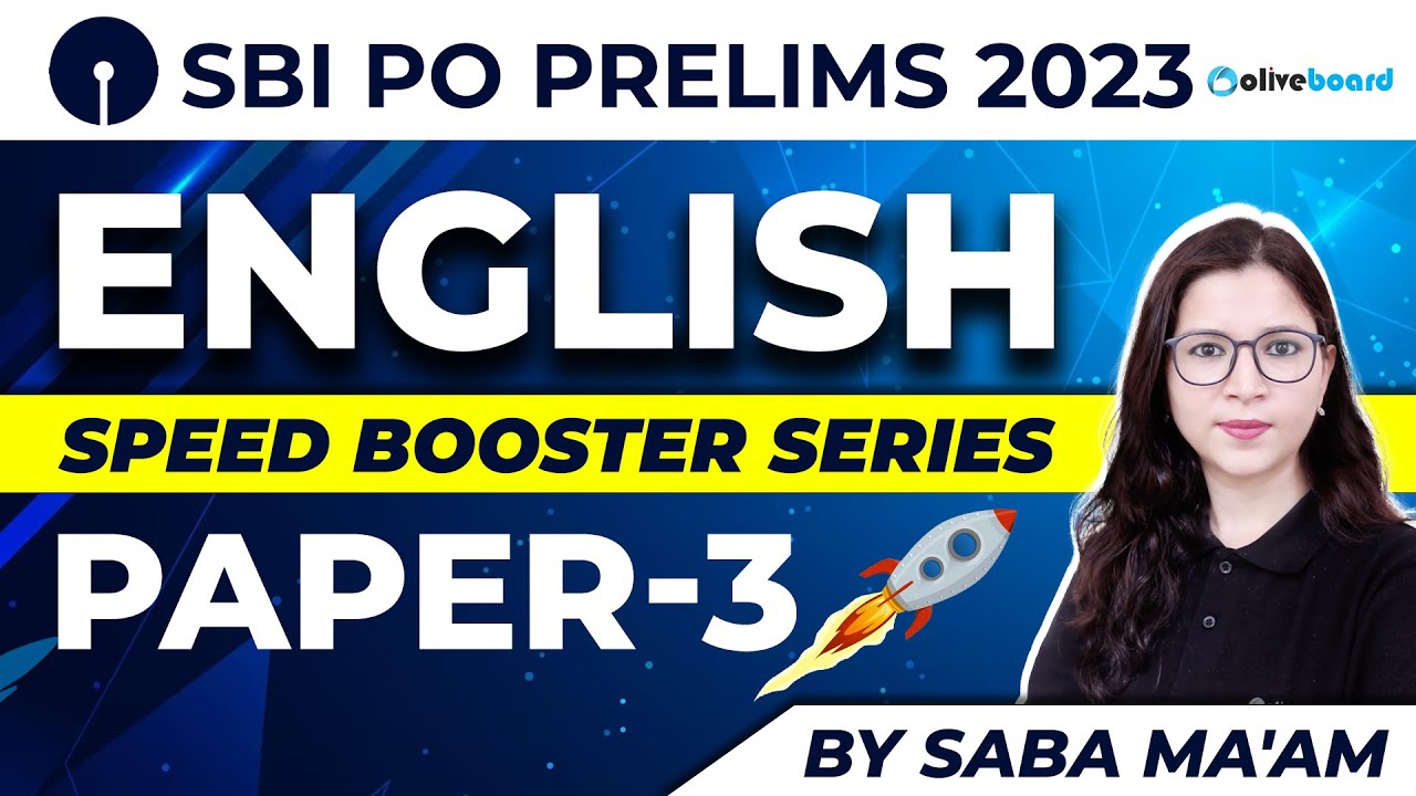 SBI PO Pre 2023 | English Speed Booster | Mock - 3 | Exact Exam Level ...