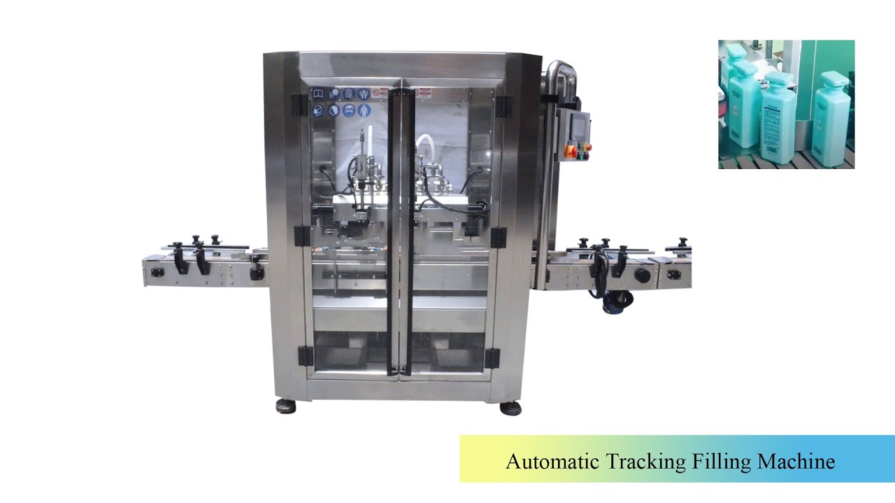 Auto Tracking Filling Machine Double Heads High Speed Shampoo Lotion ...