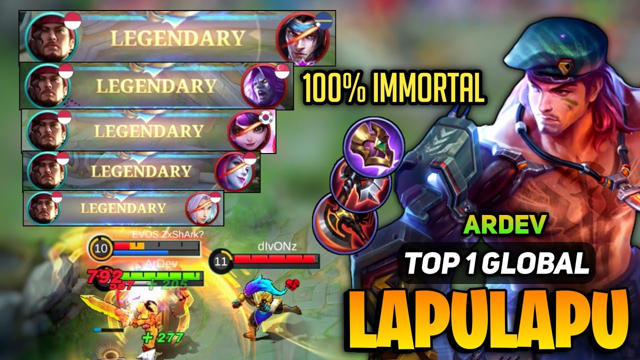 Lapu2 Perfect Legendary Gameplay [ Top 1 Global Lapu Lapu Best Build ...