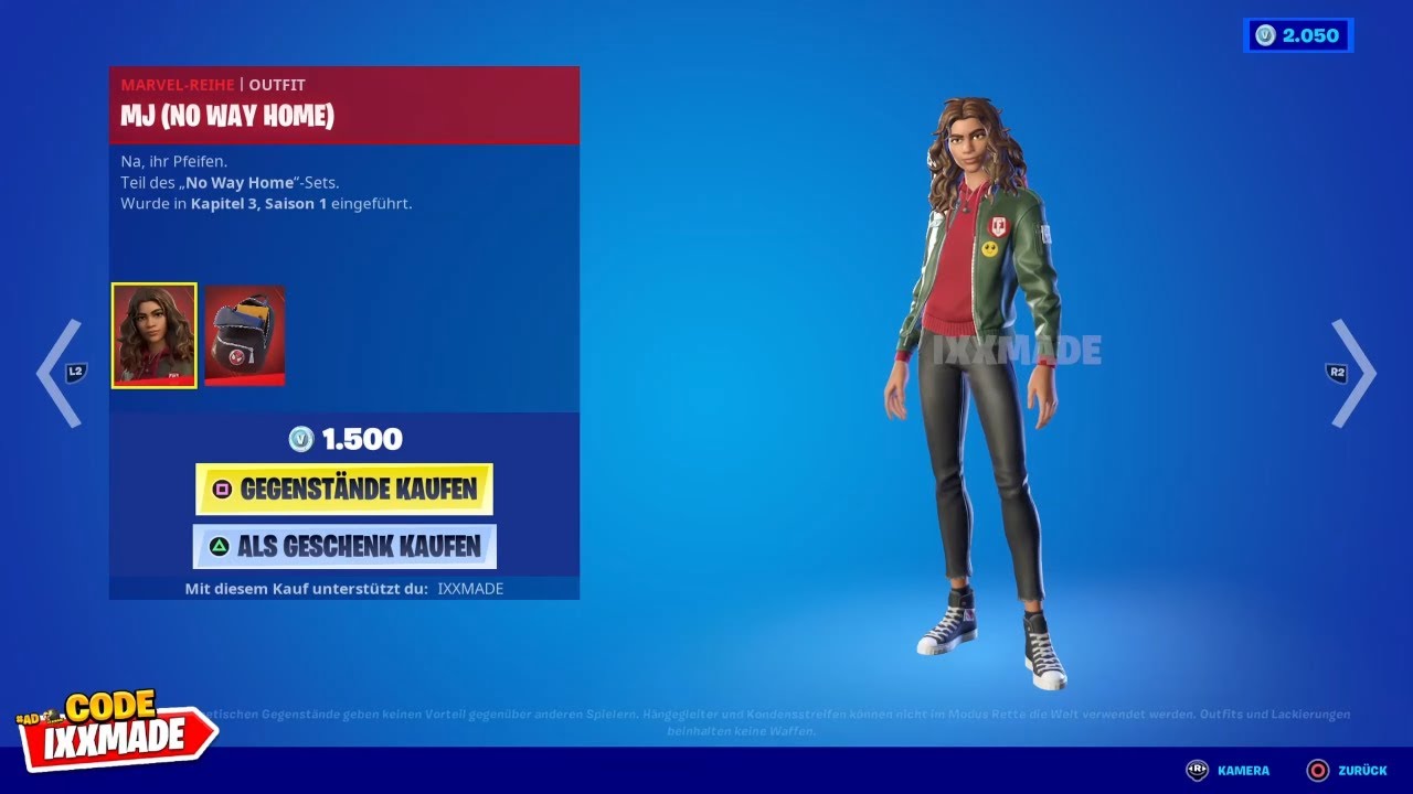 Fortnite MJ No Way Home Skin - YouTube