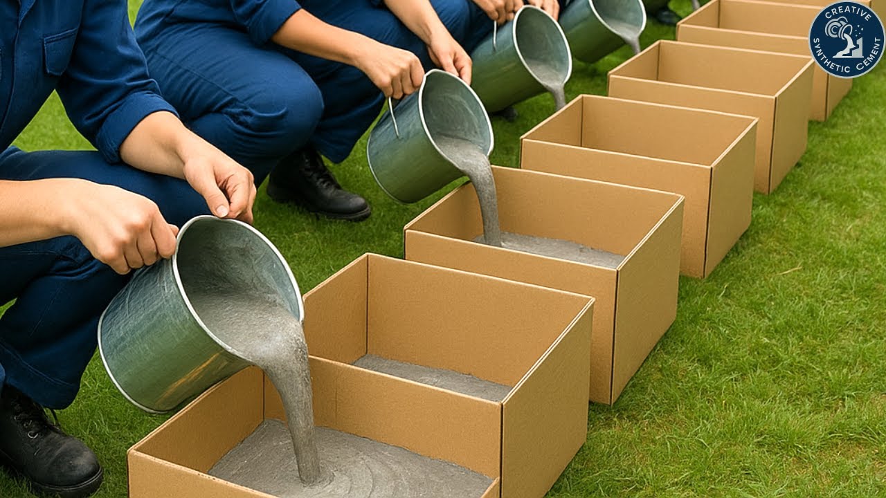 Top creative ideas from cement and cardboard boxes / How to make ...