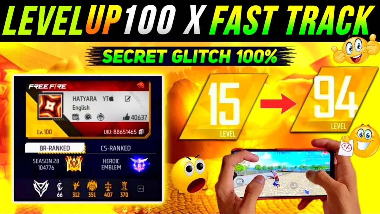 Free Fire 100X Fast Level Up Trick | How To Increase Your Level Very ...